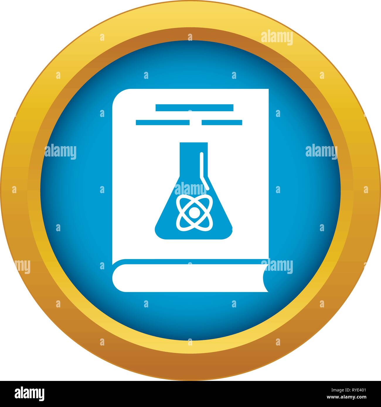 Chemistry books icon blue vector isolated Stock Vector Image & Art - Alamy