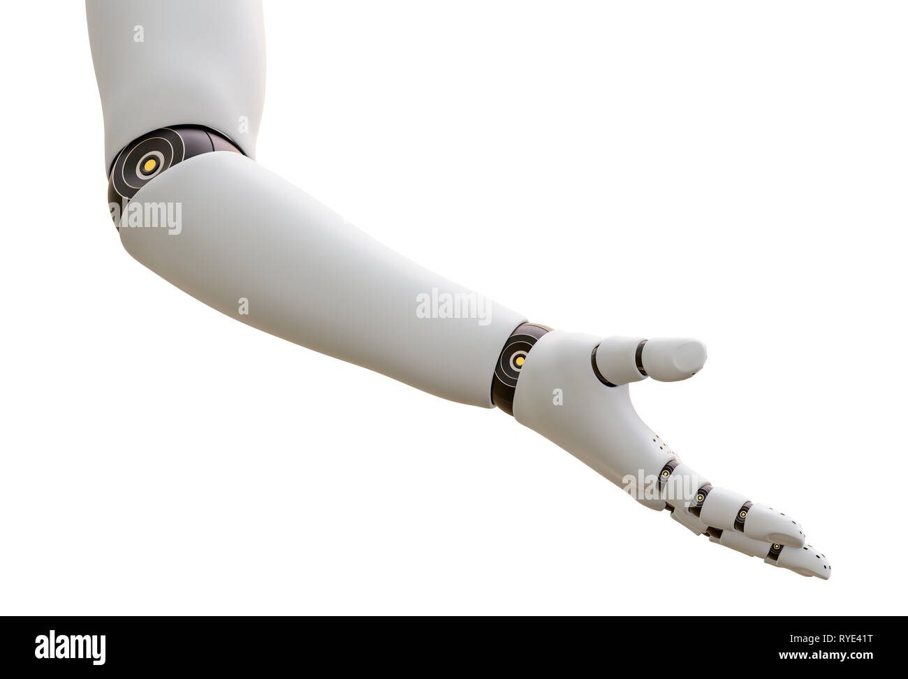 Robot palm Cut Out Stock Images & Pictures - Alamy