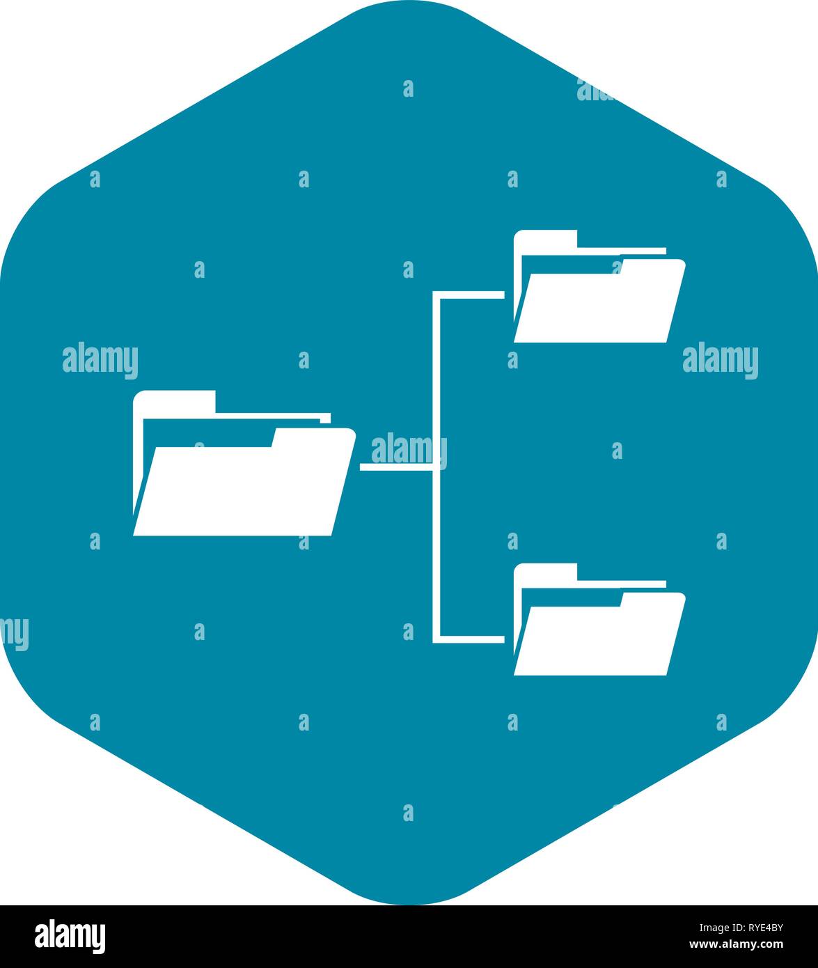 Folders structure icon, simple style Stock Vector Image & Art - Alamy