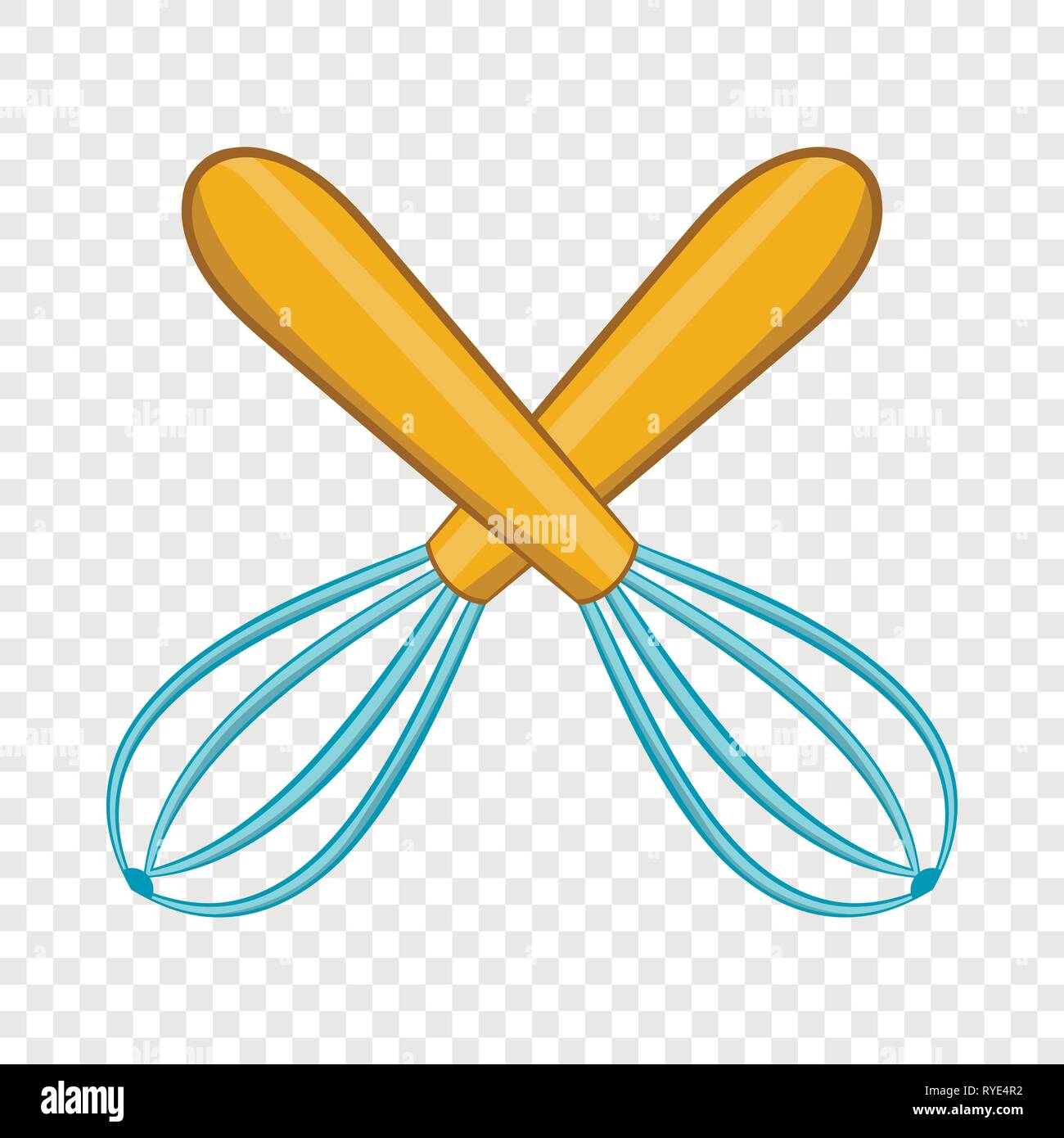 Crossed kitchen whisks icon, cartoon style Stock Vector Image & Art - Alamy