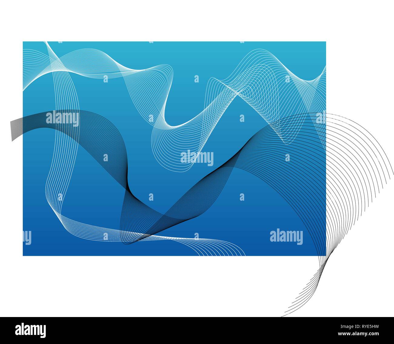 Modern blue wallpaper / background - vector Stock Vector Image & Art ...