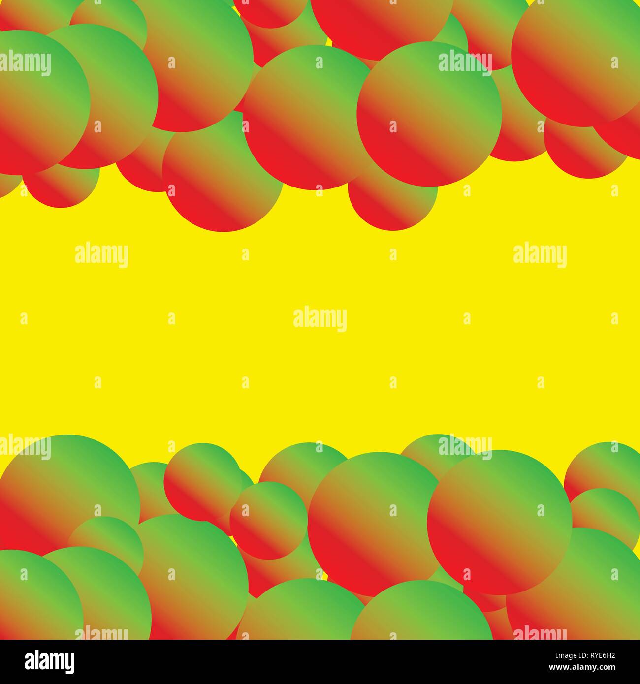 Futuristic abstract header design with gradient bubbles and space for ...