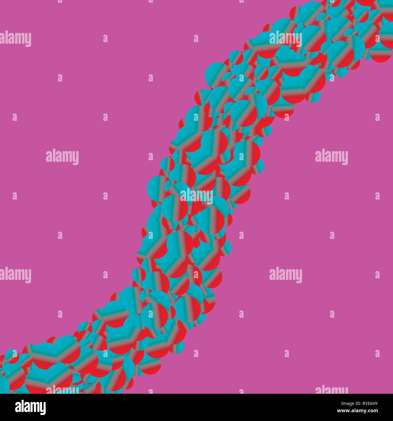 Modern minimal abstract vector poster design in pink, blue and red ...