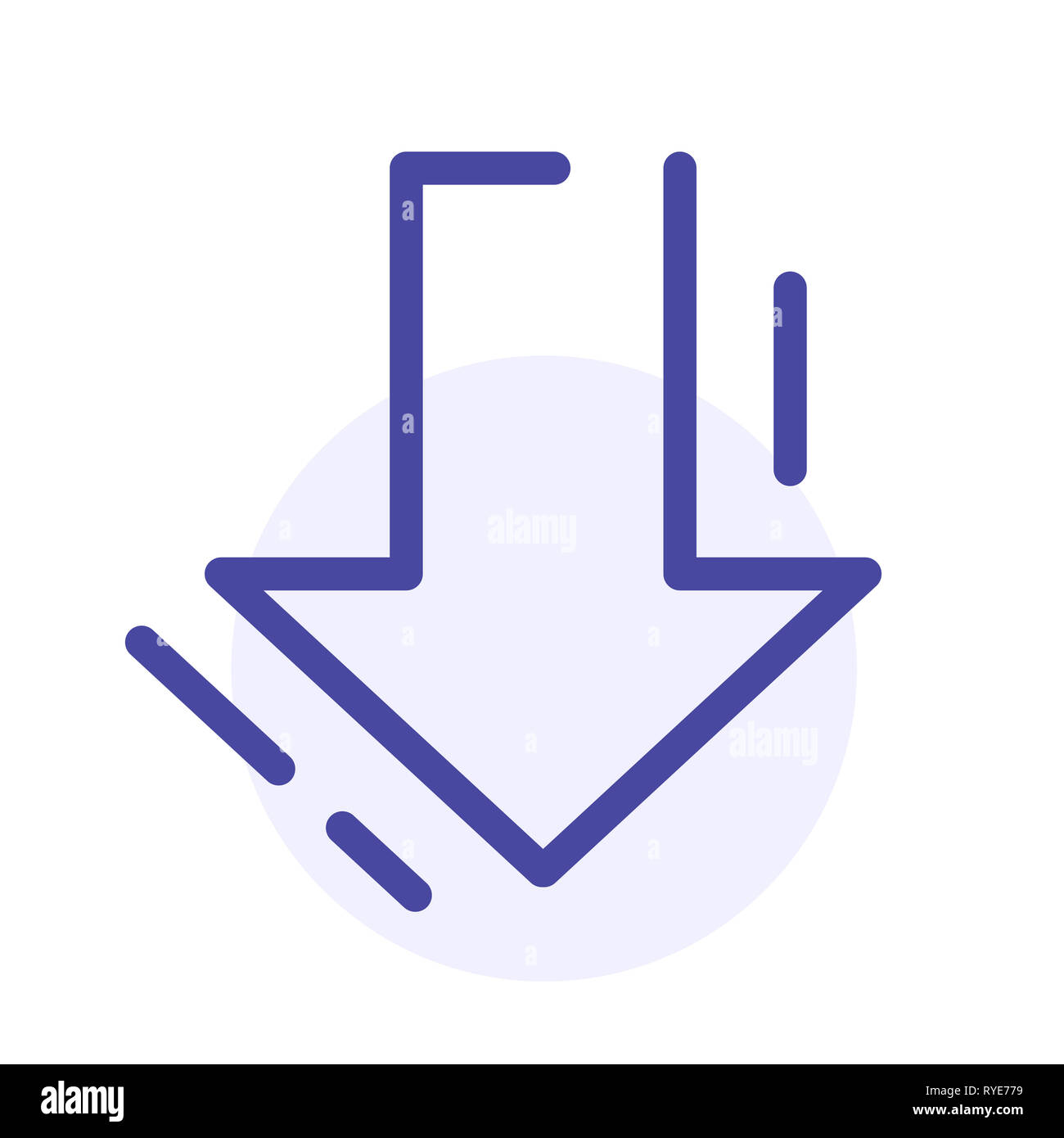 Arrow flat web icon Cut Out Stock Images & Pictures - Alamy