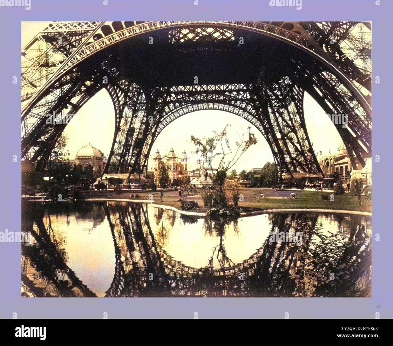 Exhibit Buildings and Grounds Seen Through the Lower Part of the Eiffel ...