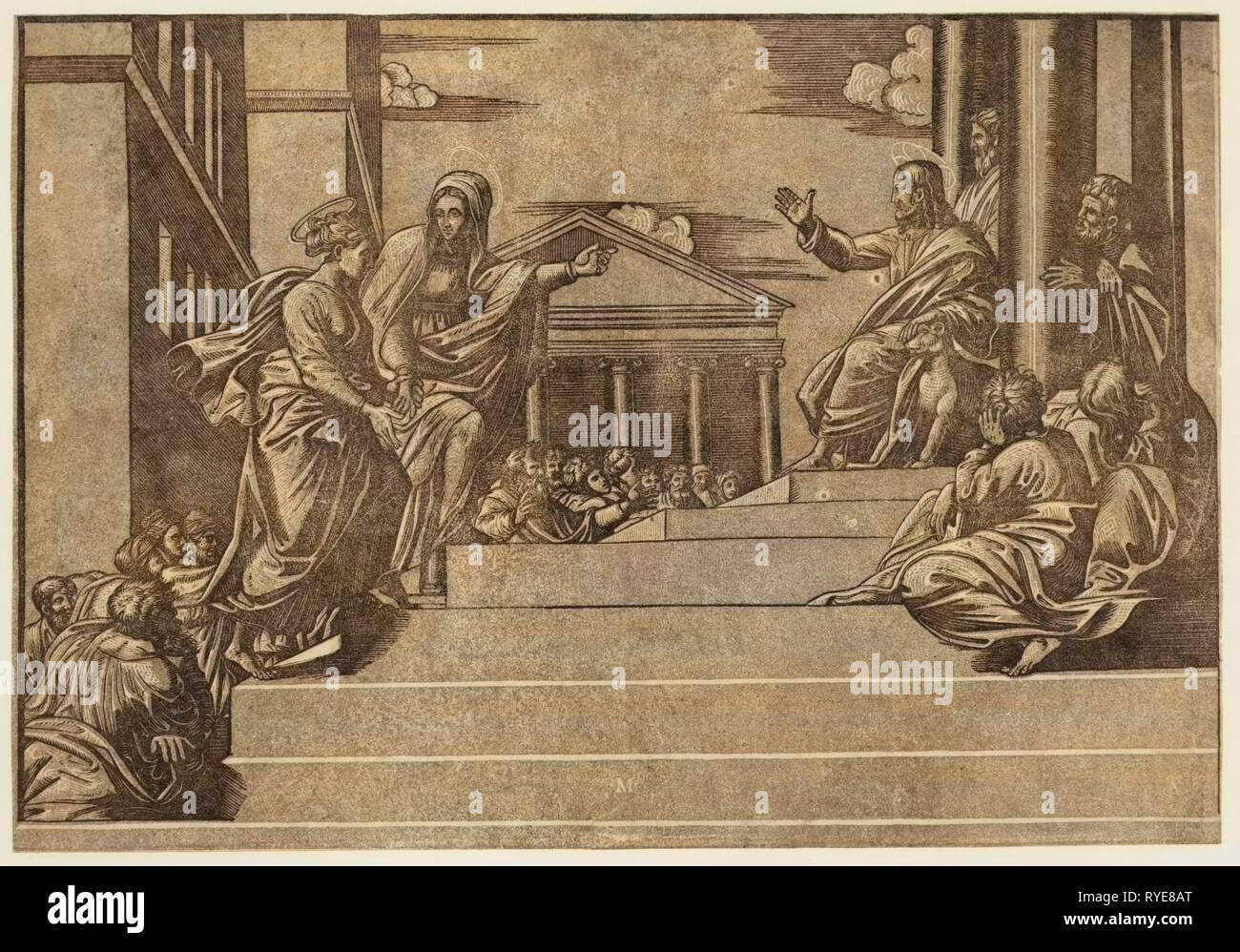 Martha and Mary Magdalene Before Christ, Martha Presenting Her Sister ...