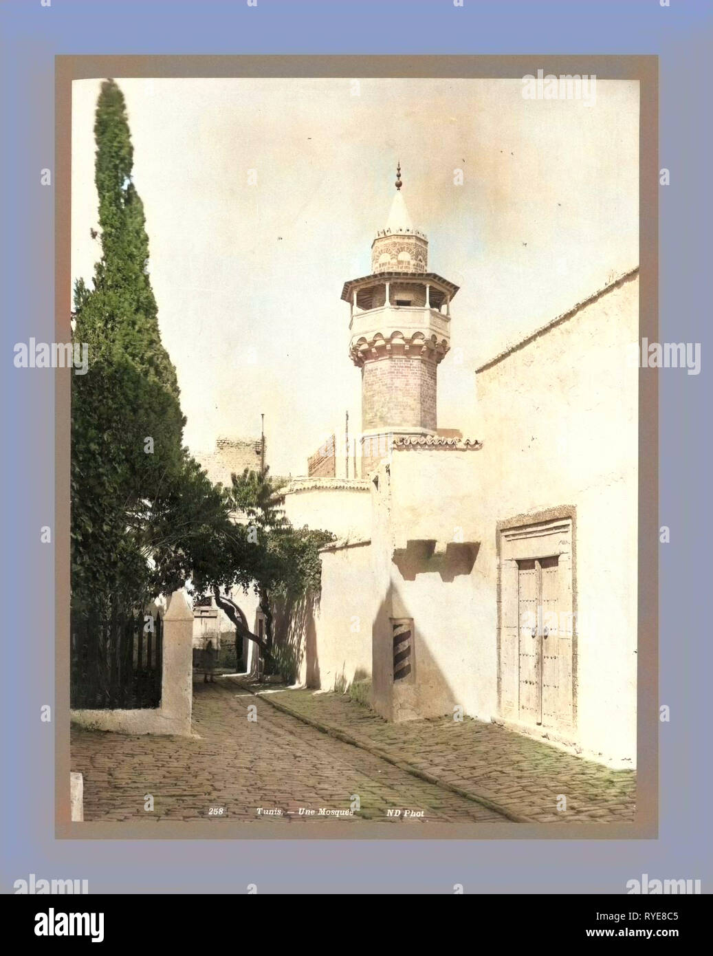 Tunis, a Mosque, Tunisia, the Neurdein Photographs of Algeria Including ...
