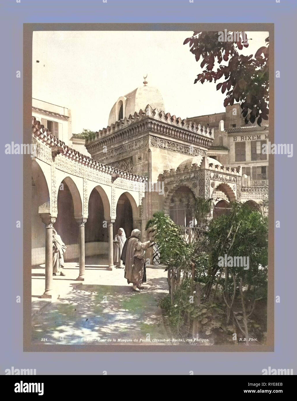 Oran Court of the Mosque of Pasha Djama El Bacha, Rue Philippe, Algiers ...