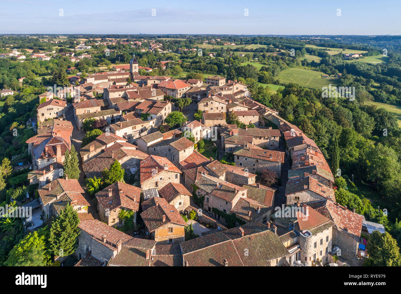France, Ain, Perouges, medieval city, labelled Les Plus Beaux Villages ...