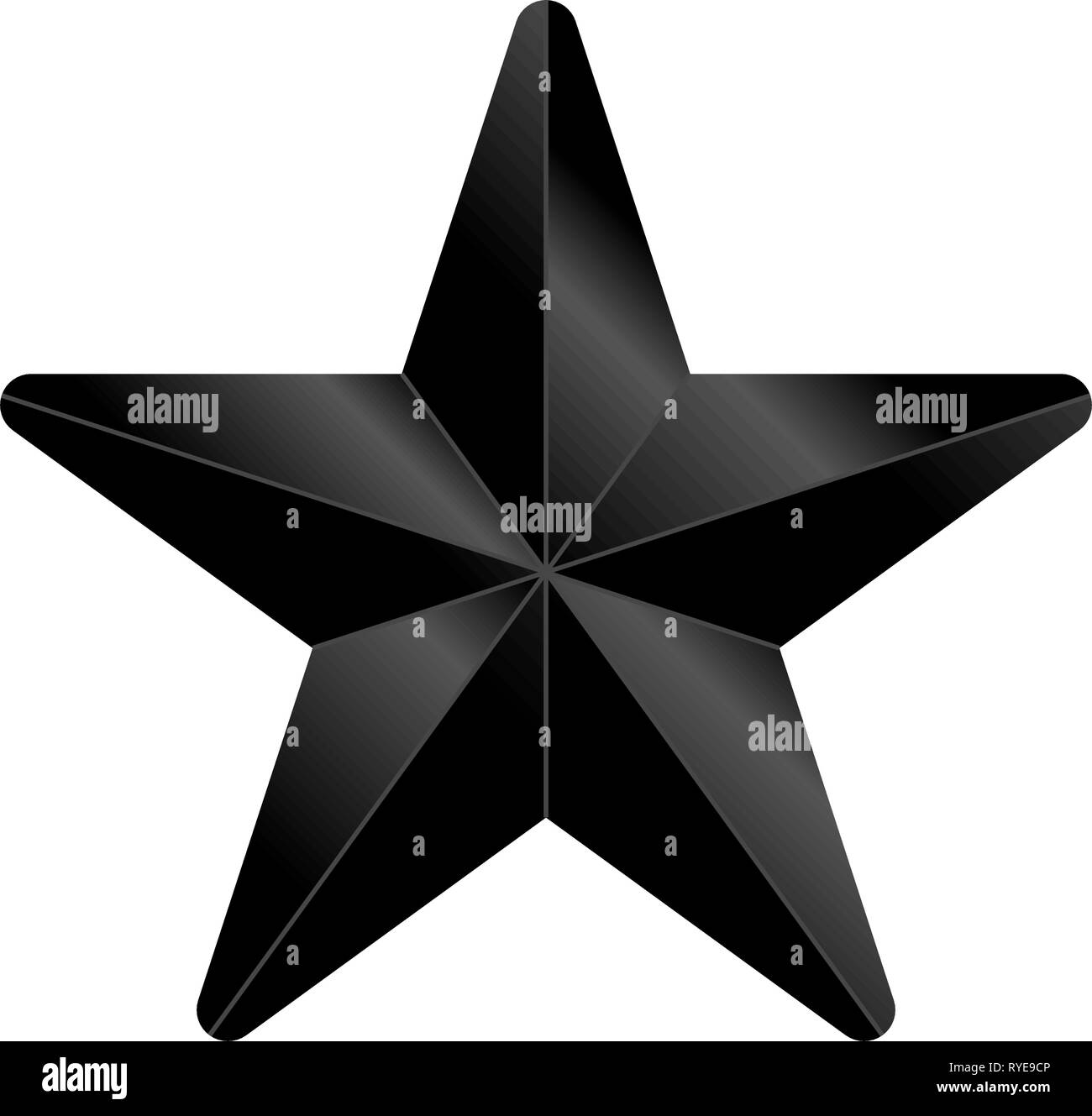 5 pointed star 3d Stock Vector Images - Alamy