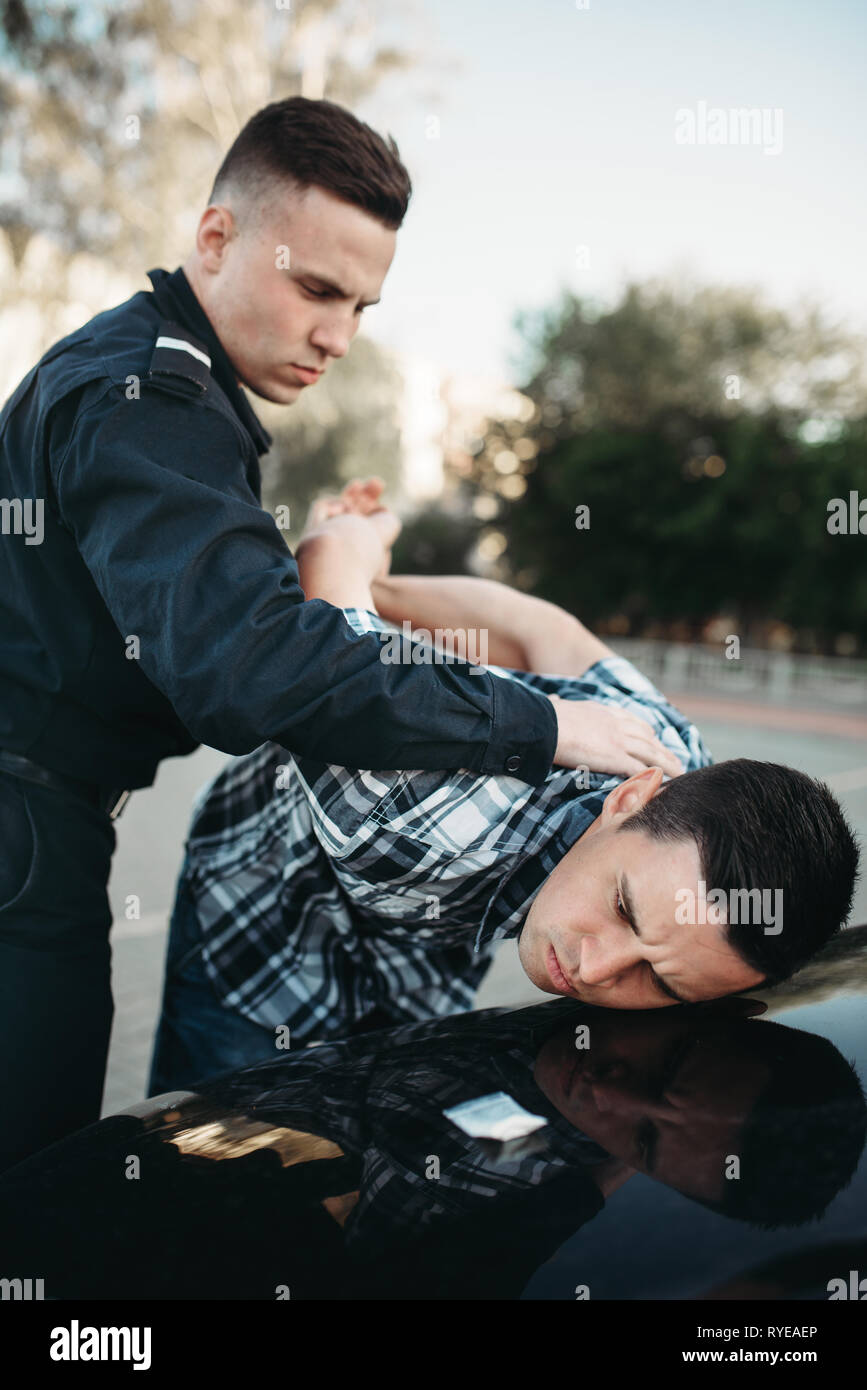 Car thief arrest hi-res stock photography and images - Alamy