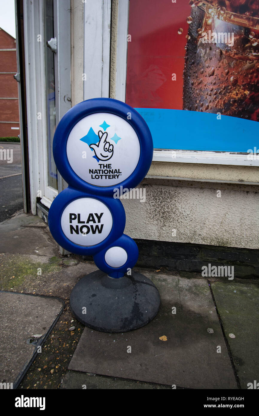 National lottery Sign Stock Photo - Alamy