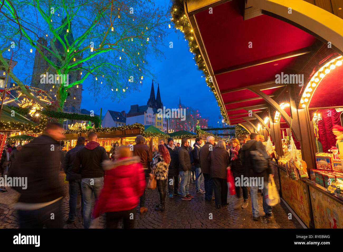 Cologne Christmas Market, Cologne, Germany, Europe Stock Photo - Alamy