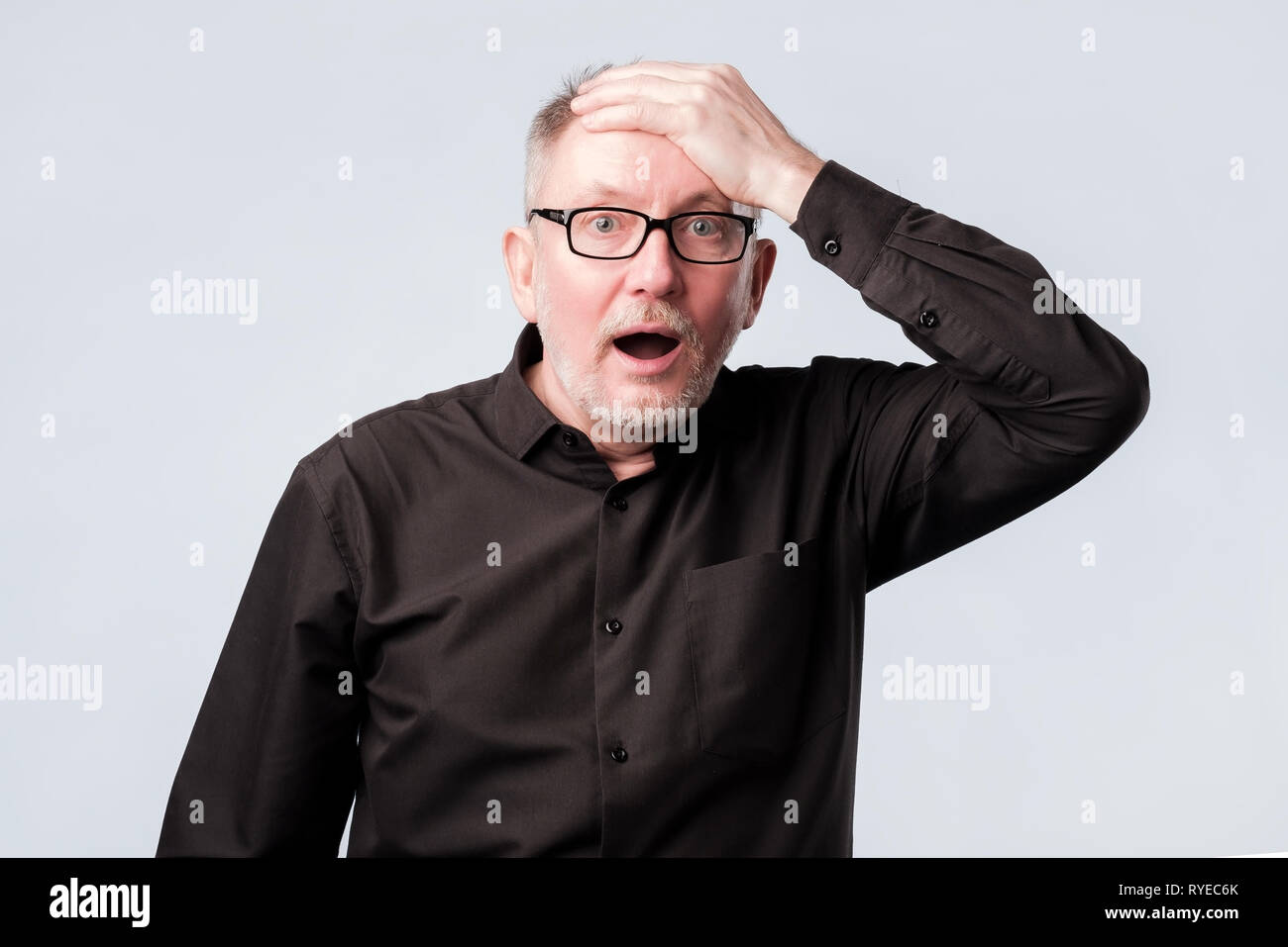 Putting hand on forehead hi-res stock photography and images - Alamy