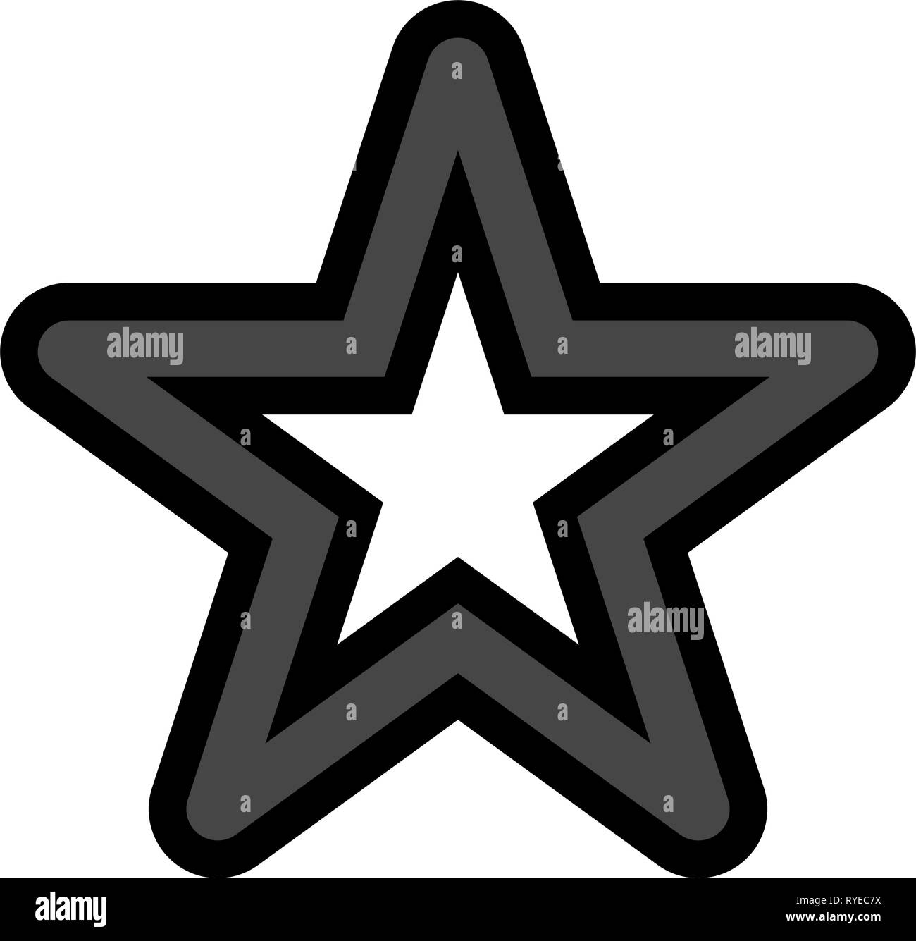 Rounded Star Outline
