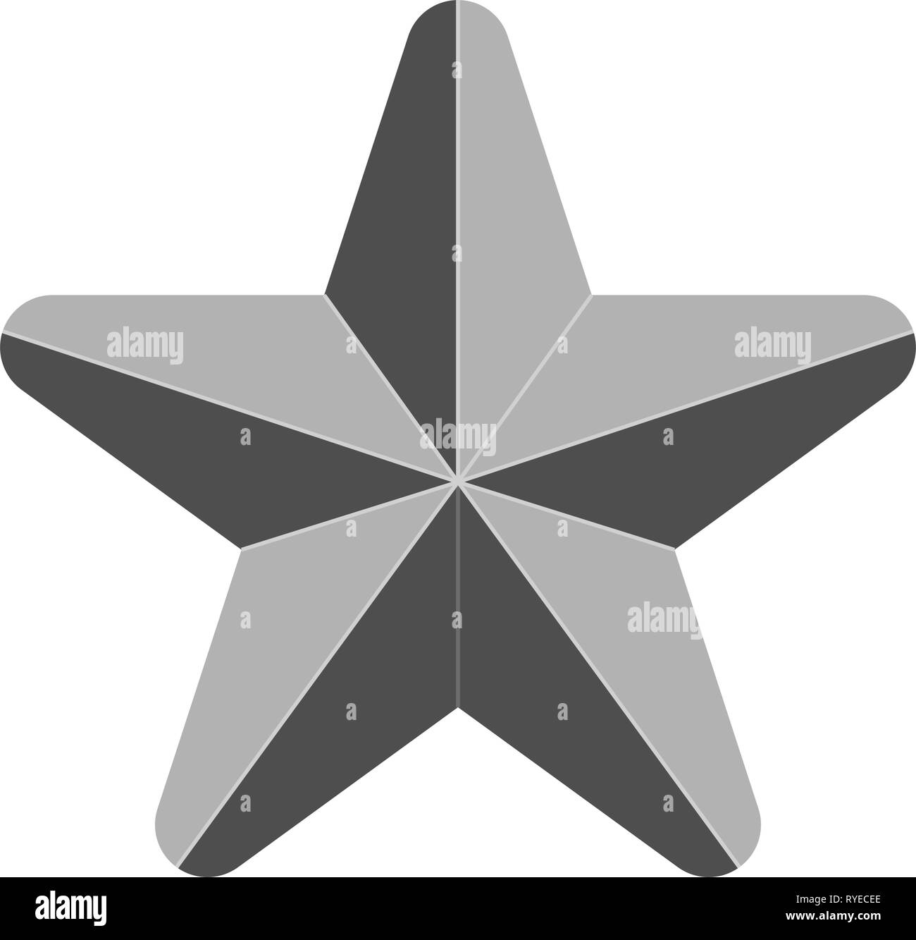 5 pointed star design Black and White Stock Photos & Images - Alamy