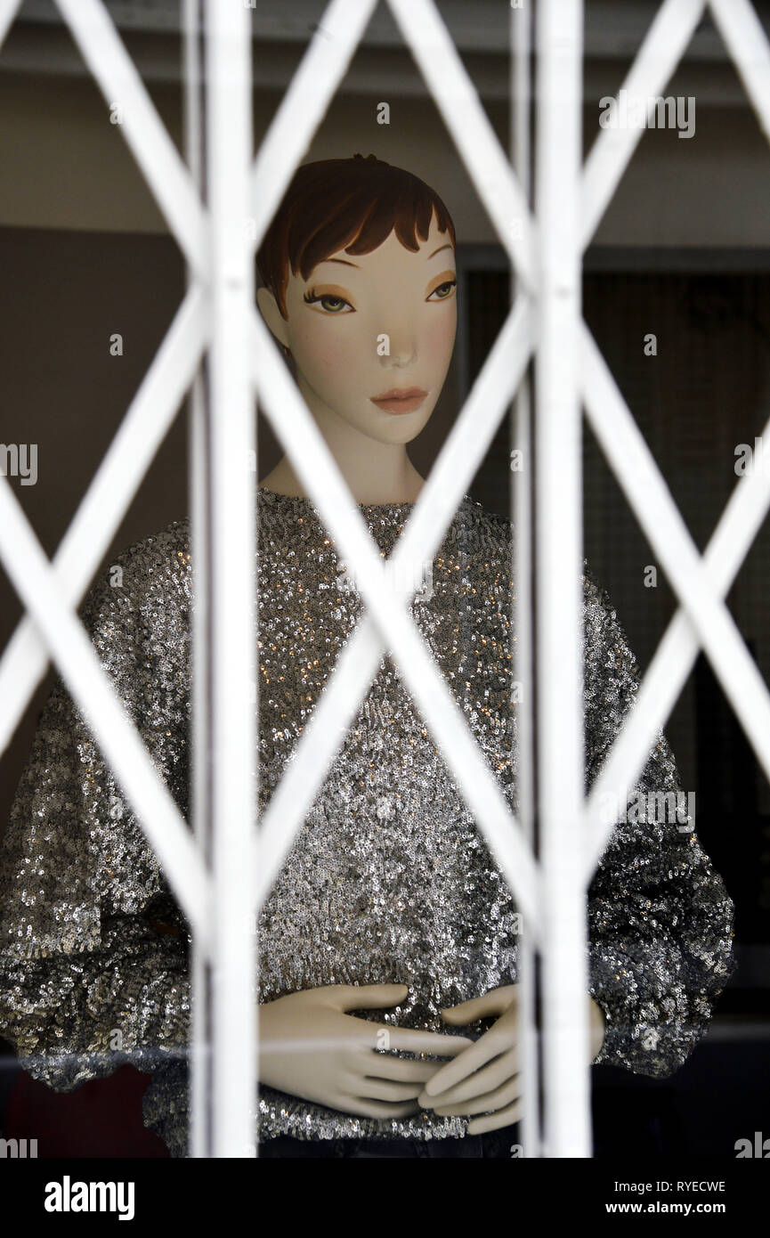 Vintage clothes shop window - Montmartre - Paris - France Stock Photo ...