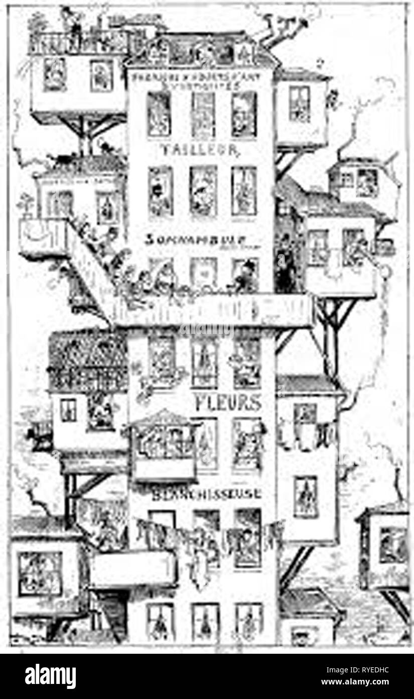 Vintage architectural illustration Stock Photo - Alamy