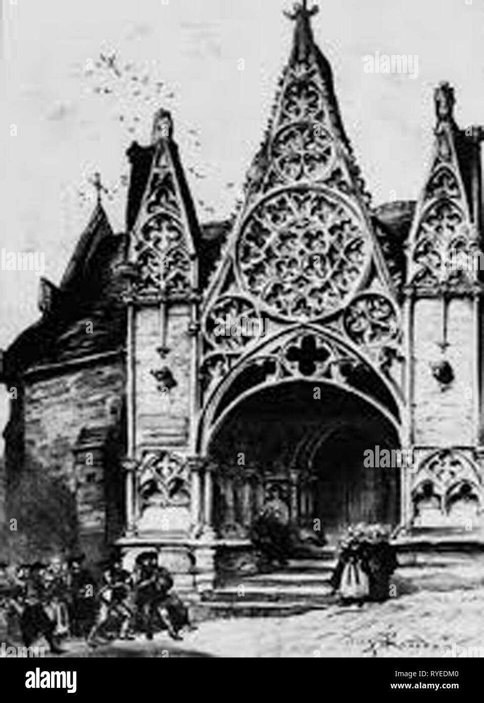 Vintage architectural illustration Stock Photo - Alamy