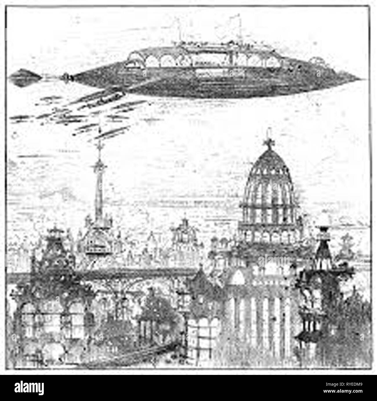 Vintage architectural illustration Stock Photo - Alamy