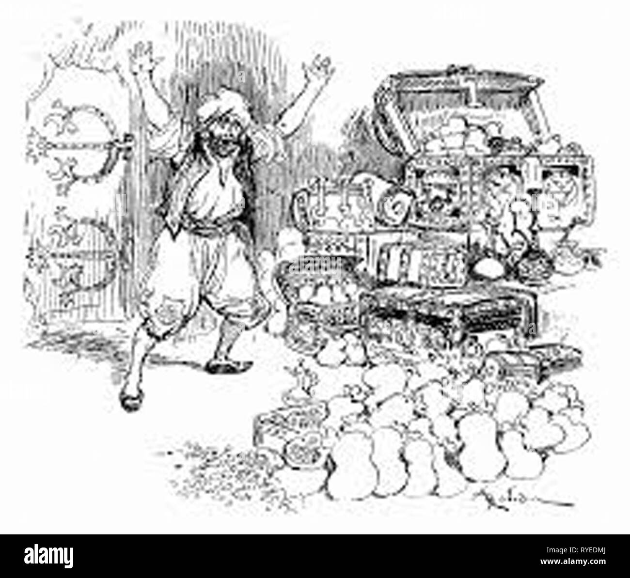 Ali baba illustration Black and White Stock Photos & Images - Alamy