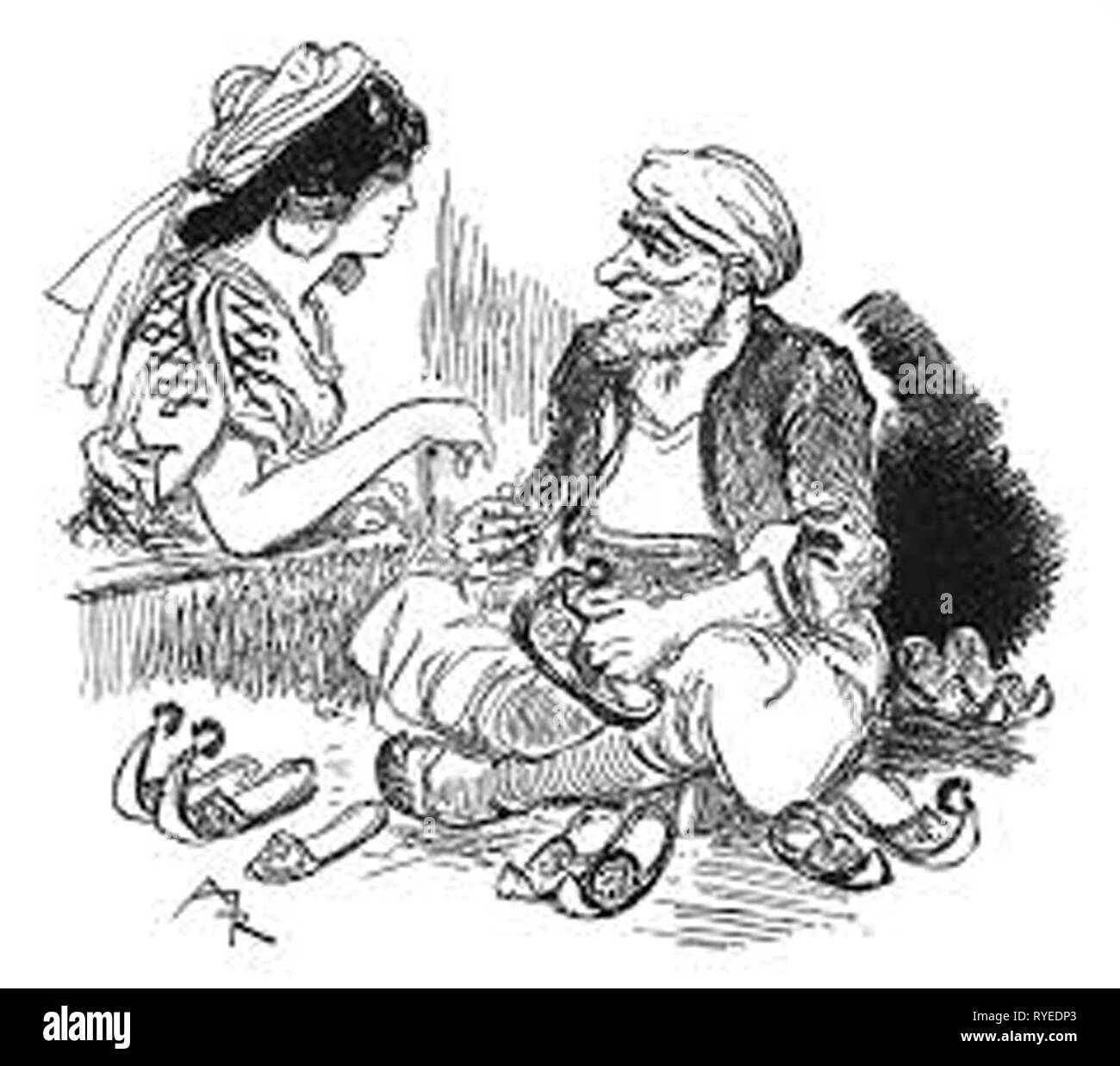 vintage illustration from Aladdin Stock Photo - Alamy
