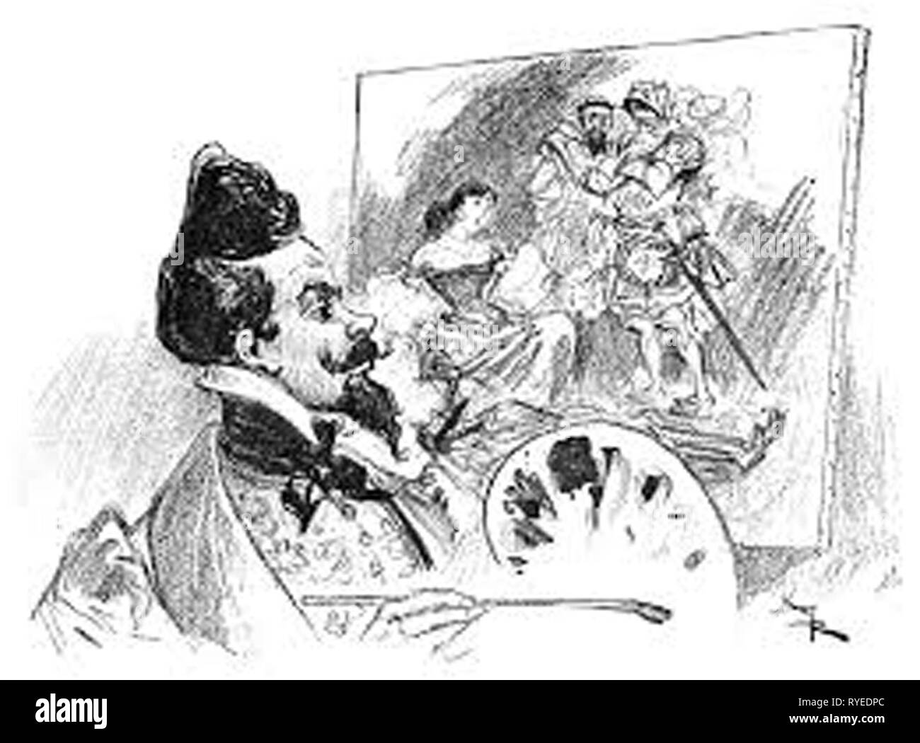 Victorian man suit cartoon hi-res stock photography and images - Alamy