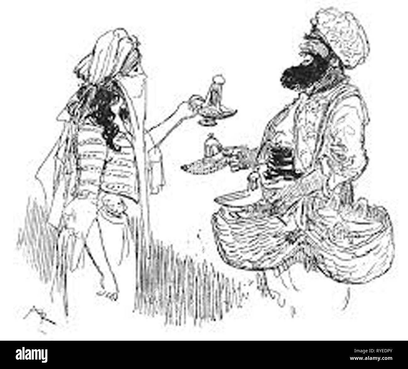 vintage illustration from Aladdin Stock Photo - Alamy