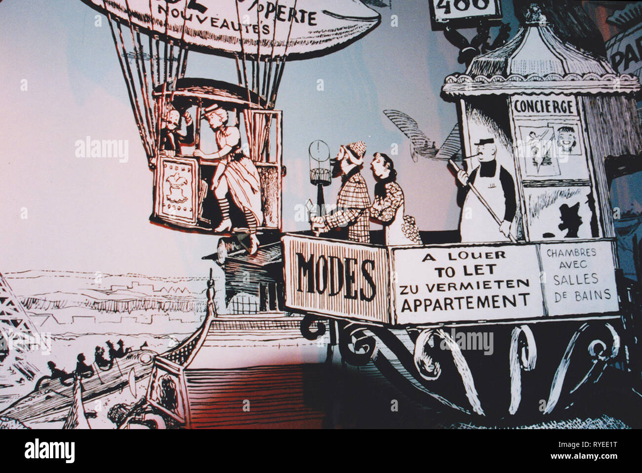 Vintage fantasy inventions illustration Stock Photo - Alamy