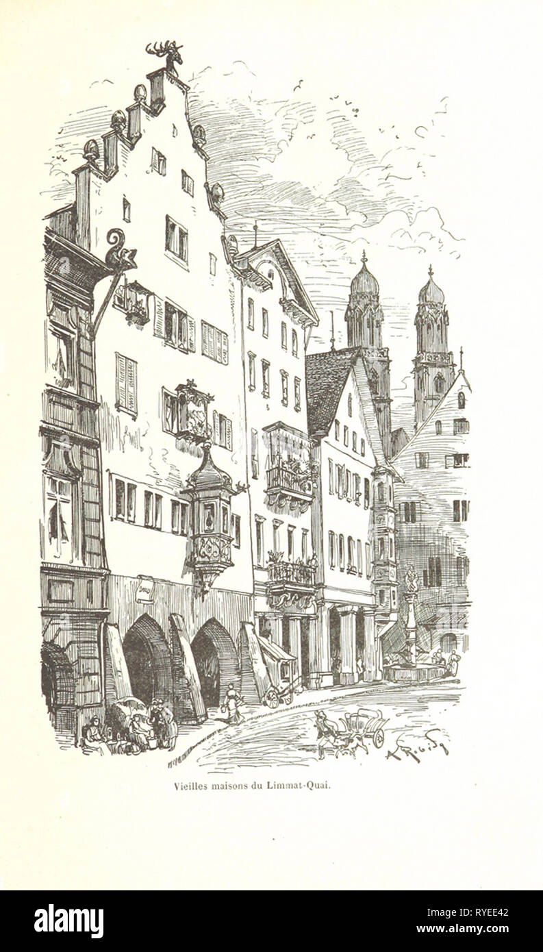 Vintage architectural illustration Stock Photo - Alamy