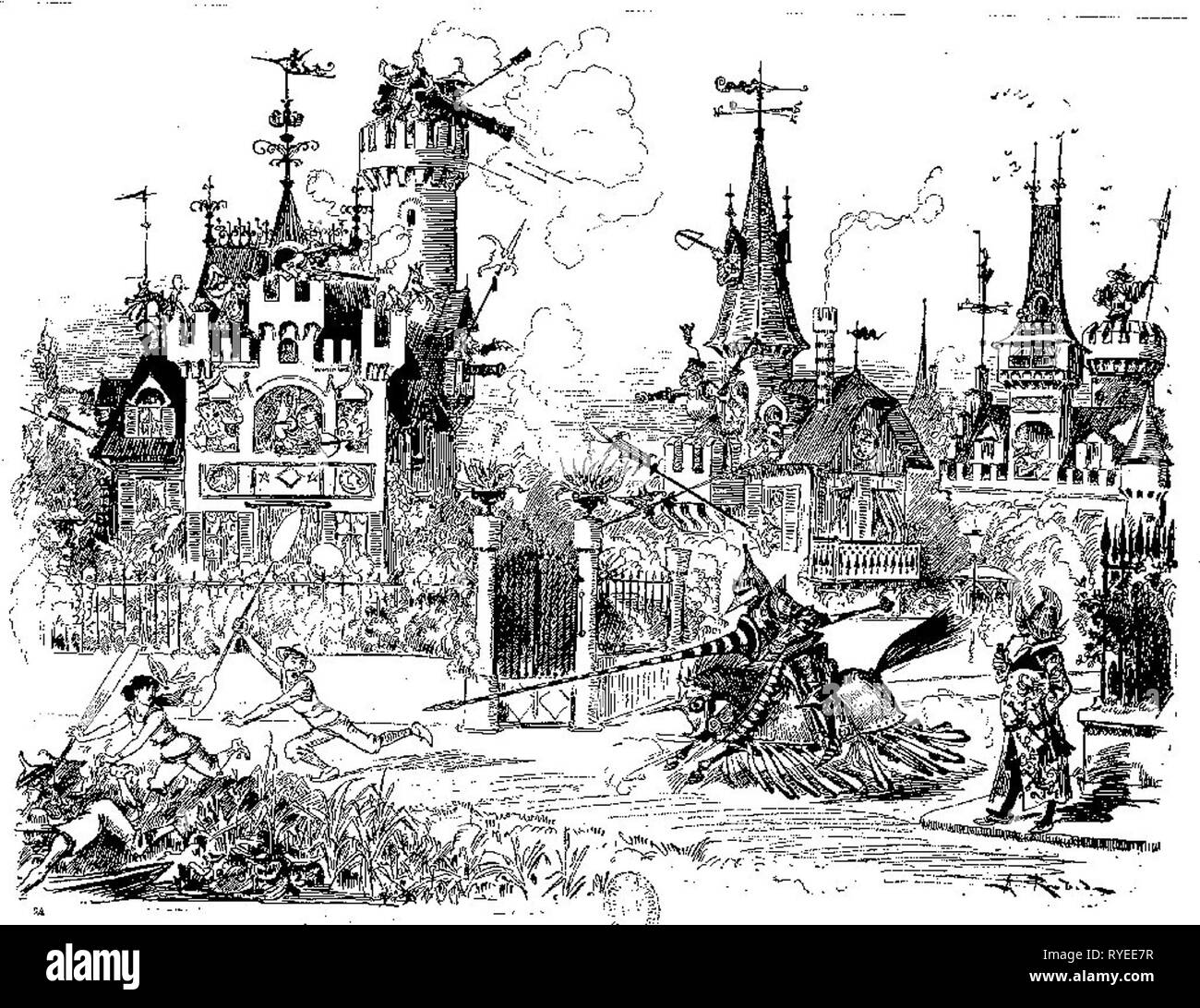 Vintage architectural illustration Stock Photo - Alamy