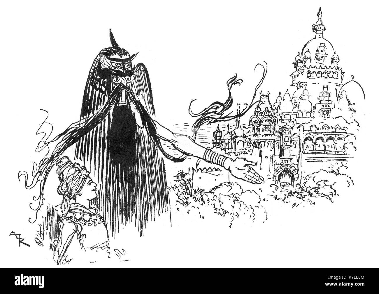 vintage illustration from Aladdin Stock Photo - Alamy
