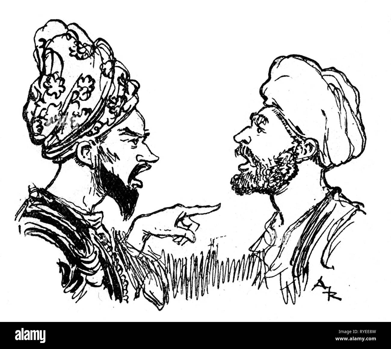 vintage illustration from Aladdin Stock Photo - Alamy