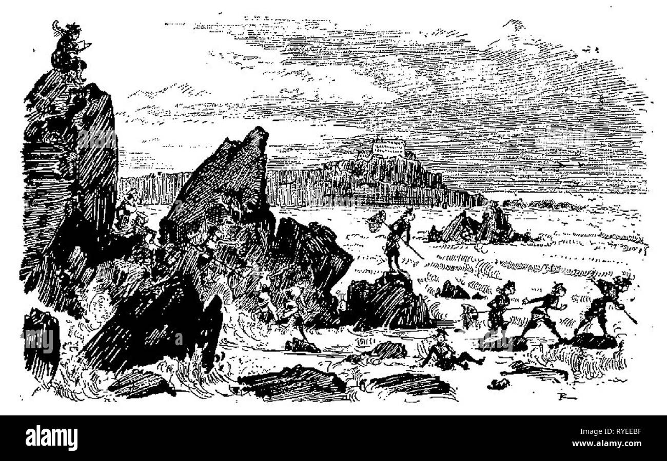 Poster style illustration historic Black and White Stock Photos ...