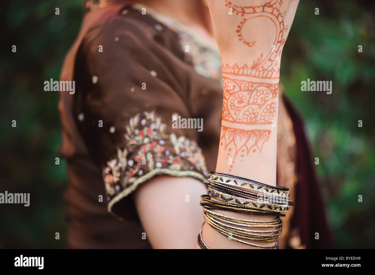 Bangles In Hand With Mehndi Cover Photos