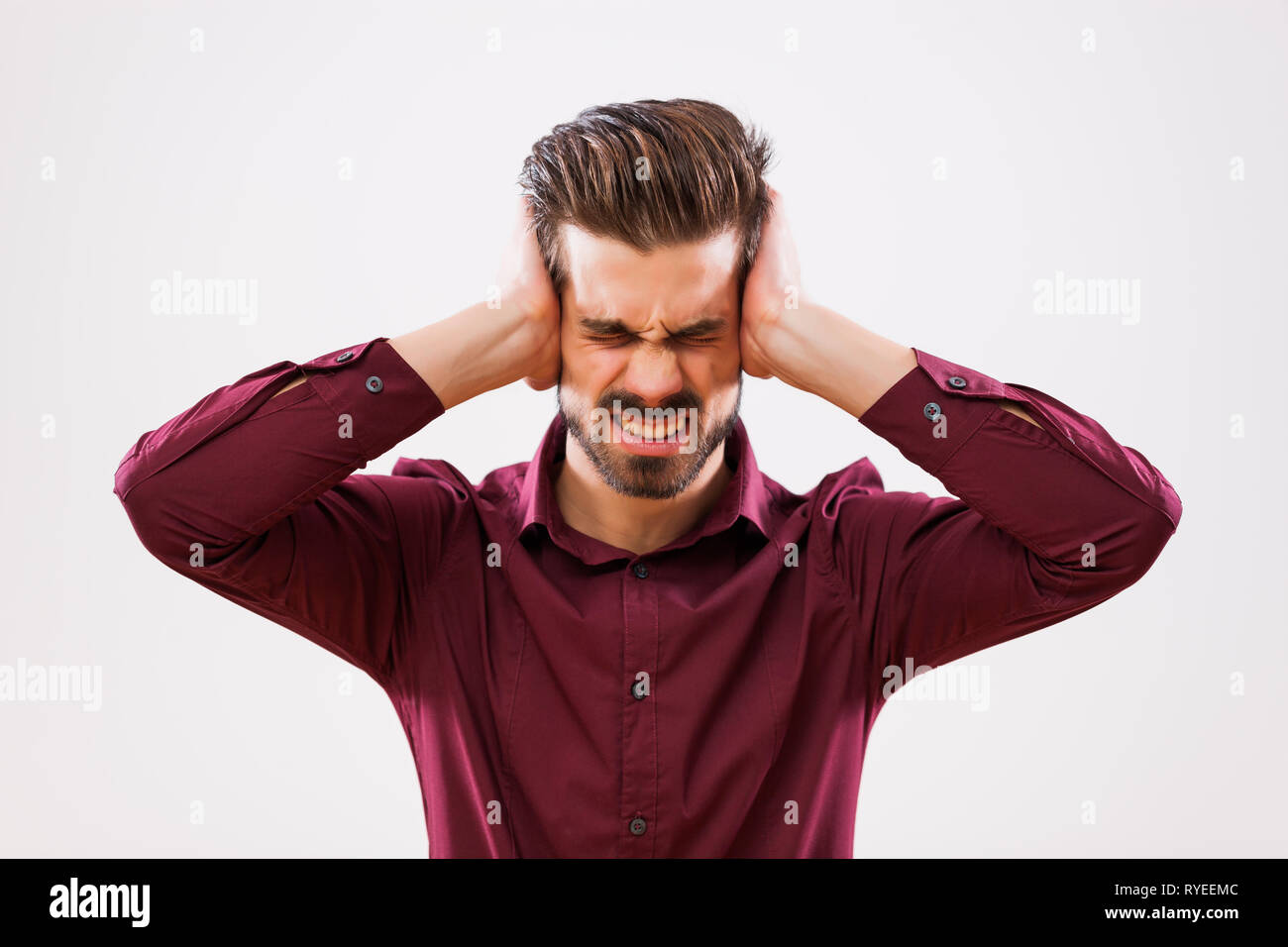 Businessman under stress pressure hi-res stock photography and images ...