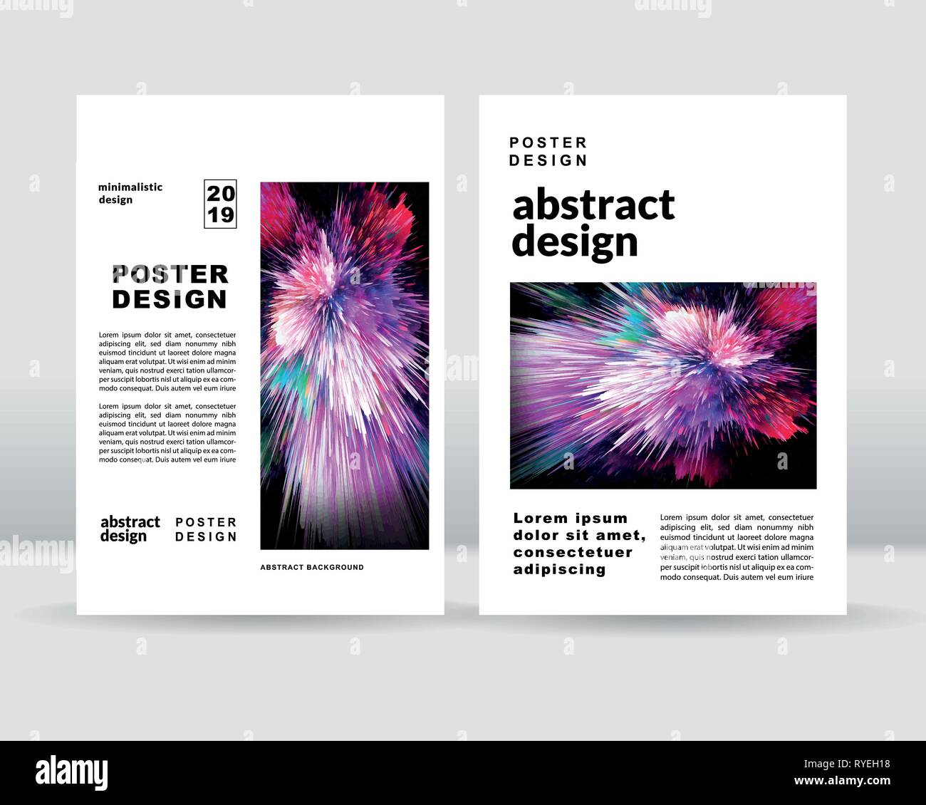 Poster a4 Stock Vector Images - Alamy