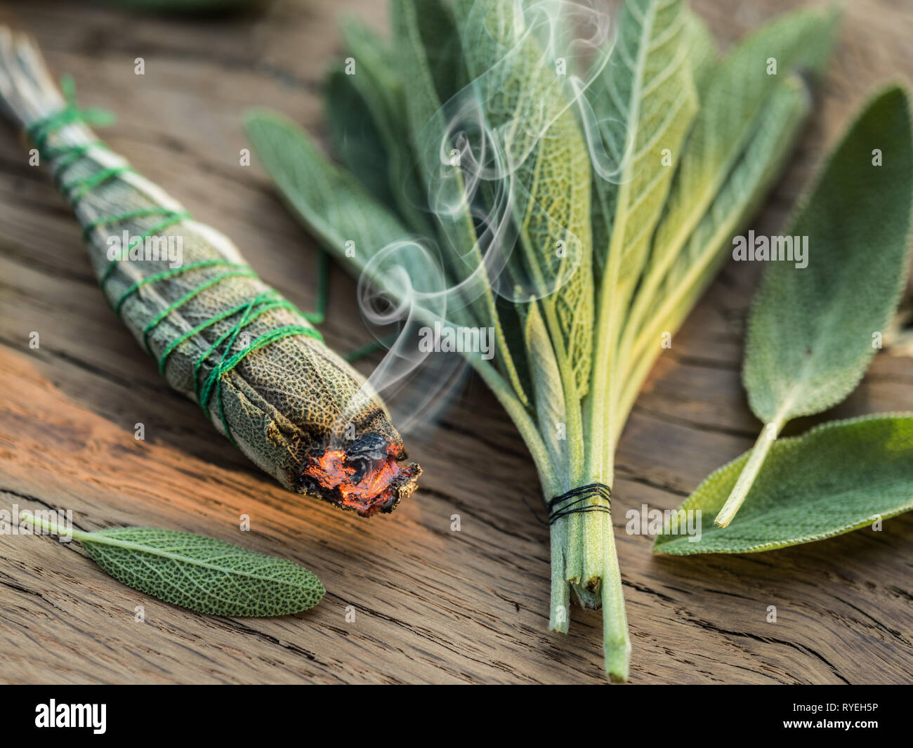 Sage stick hi-res stock photography and images - Alamy