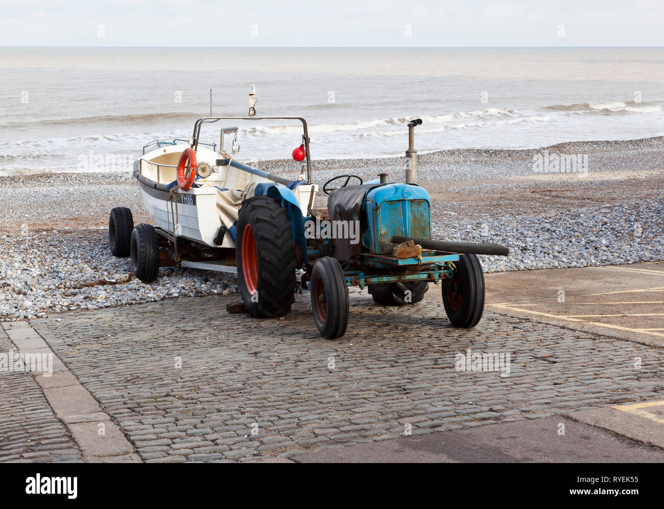Old tractor boat hi-res stock photography and images - Alamy