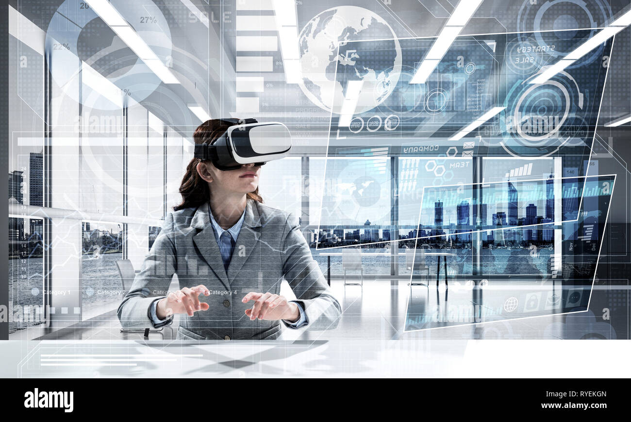 Using modern technologies Stock Photo - Alamy