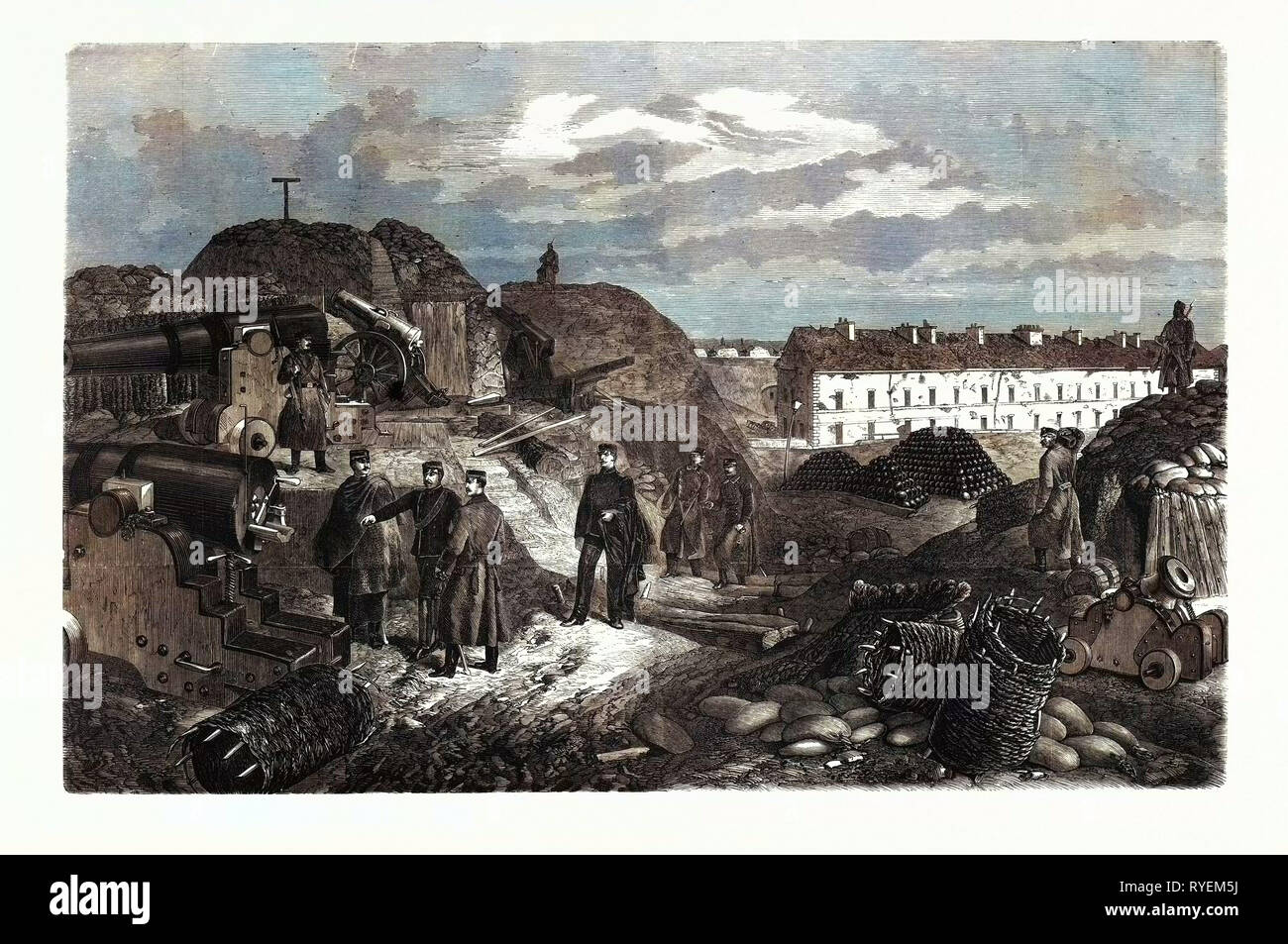 Franco-Prussian War: Inside View of Fort Nogent Near Paris, Occupied by ...