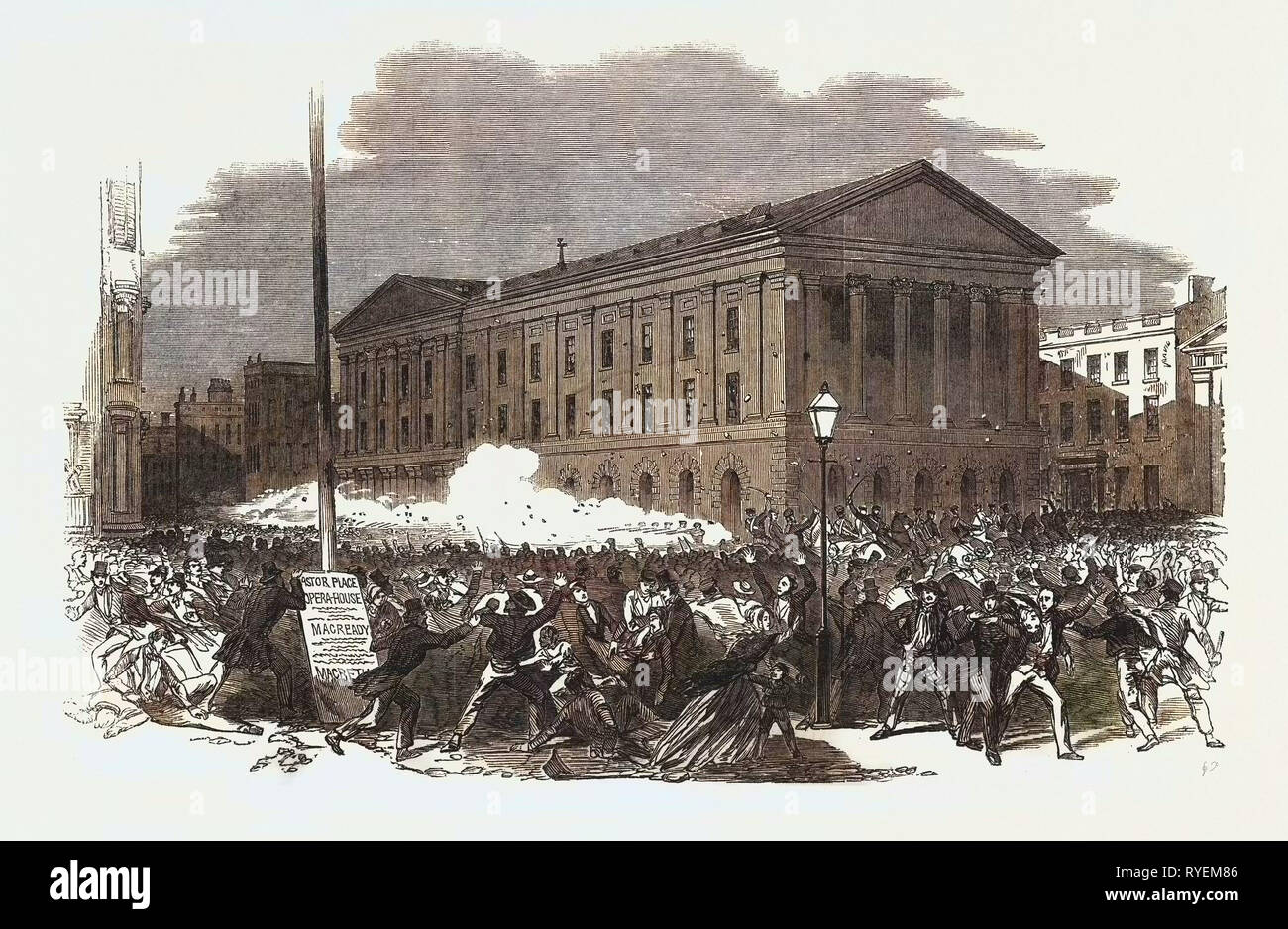 Astor place opera house riot hi-res stock photography and images - Alamy