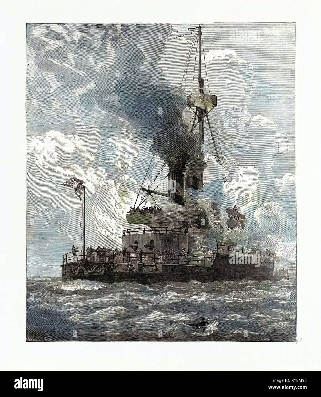 The Steam-Boiler Explosion on Board H.M.S. Thunderer at Spithead Stock ...