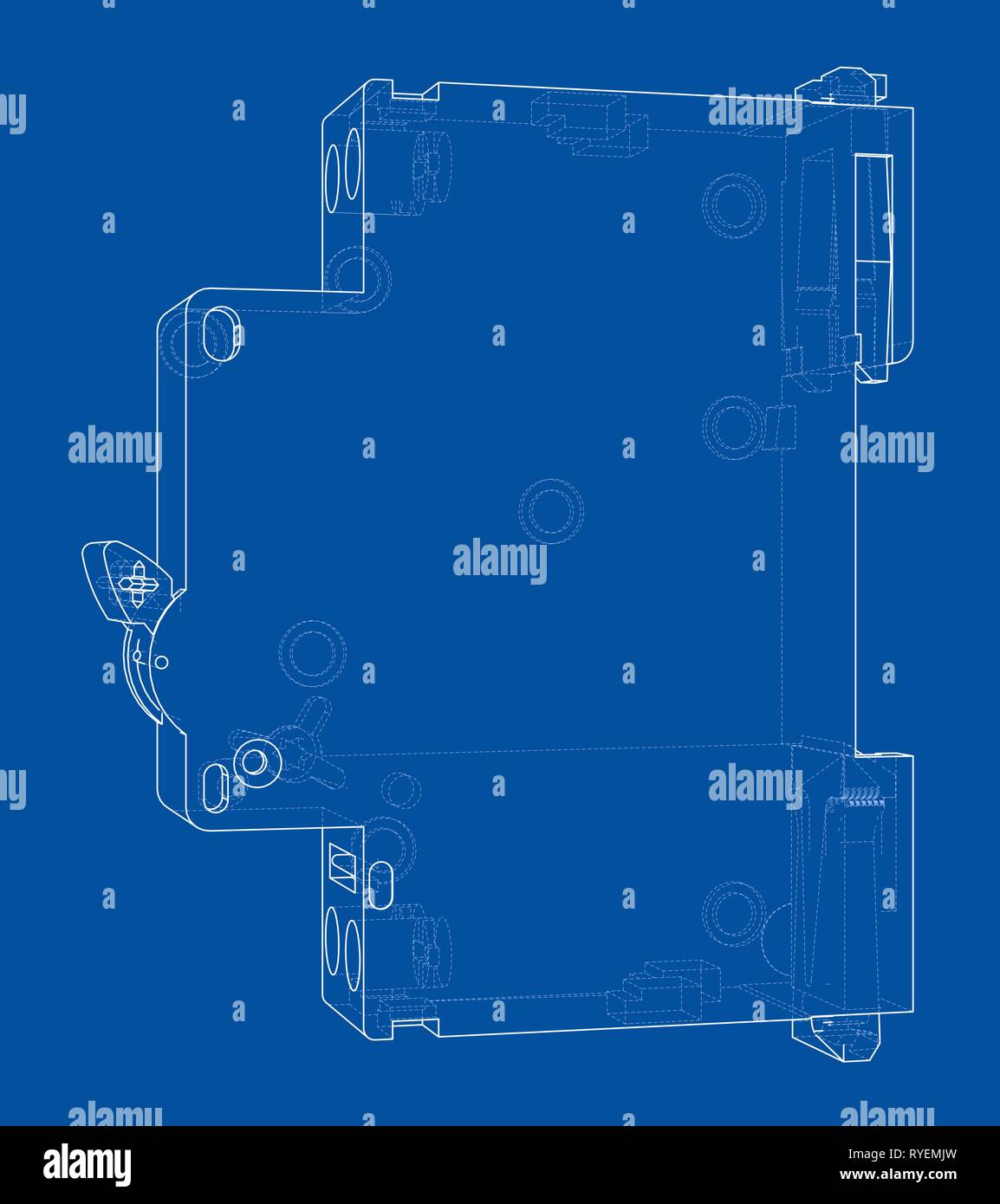 Automatic circuit breaker concept. Vector Stock Vector Image & Art - Alamy