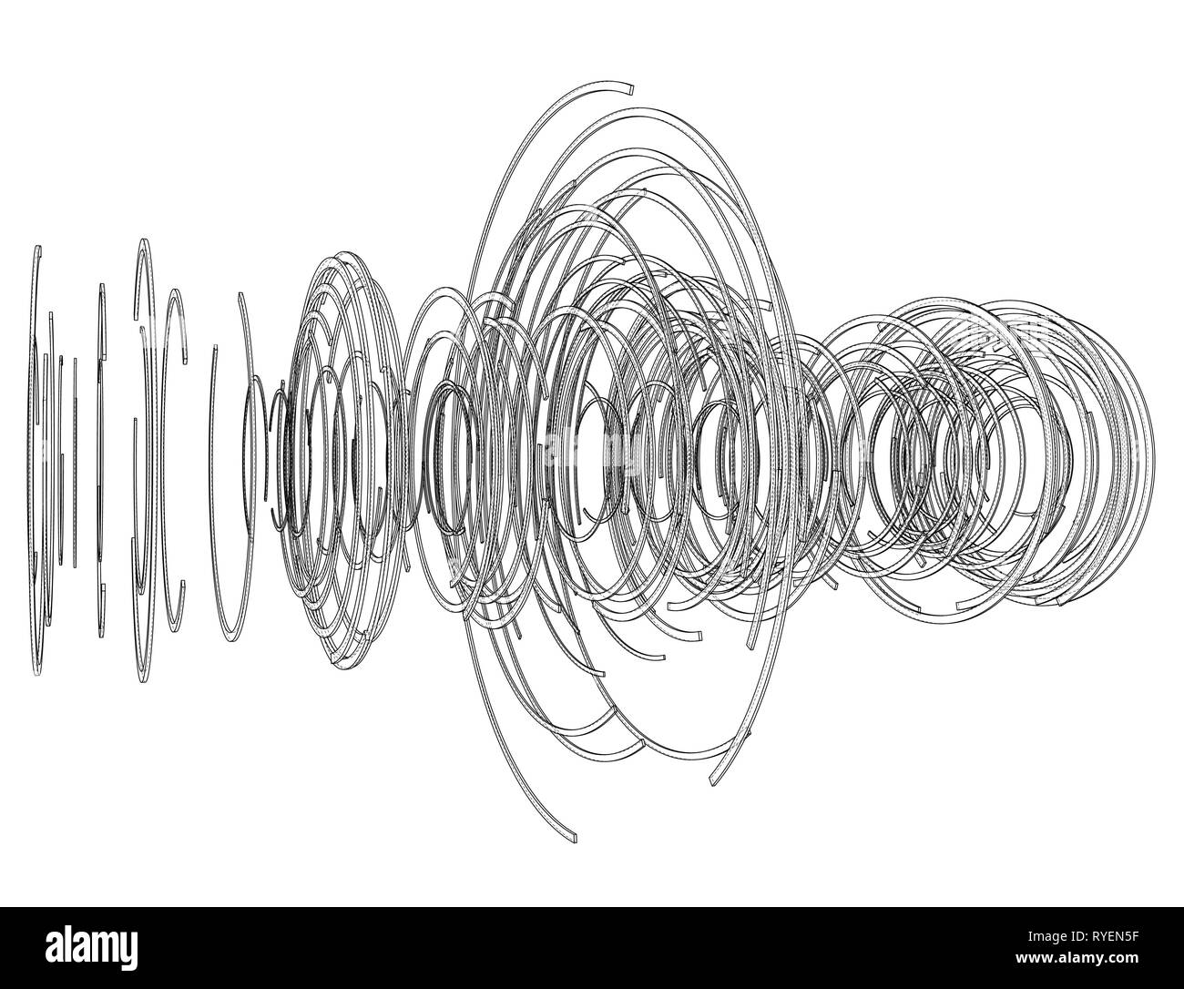 Abstract futuristic digital interface hud Cut Out Stock Images ...