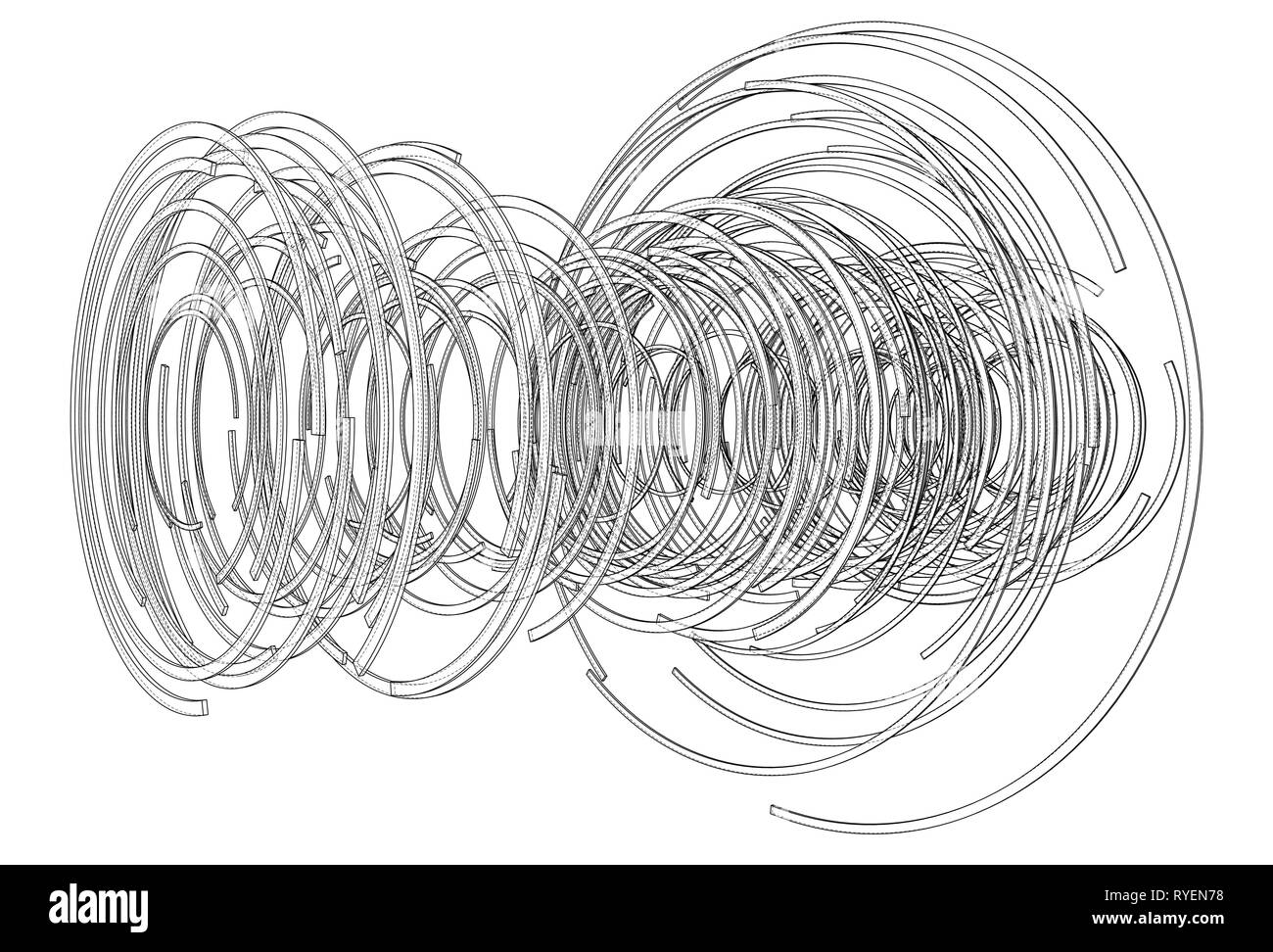 Abstract futuristic digital interface hud Cut Out Stock Images ...