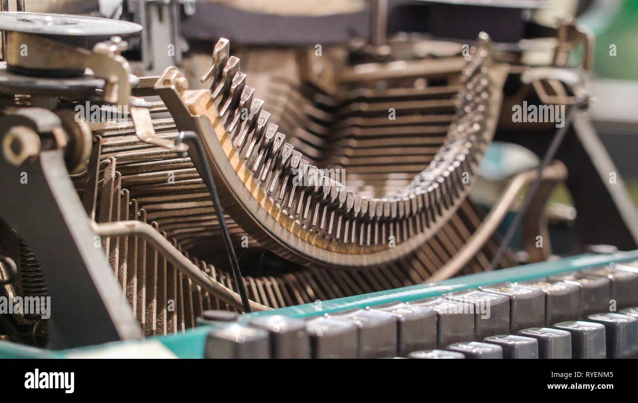 Internal View Of Typewriter