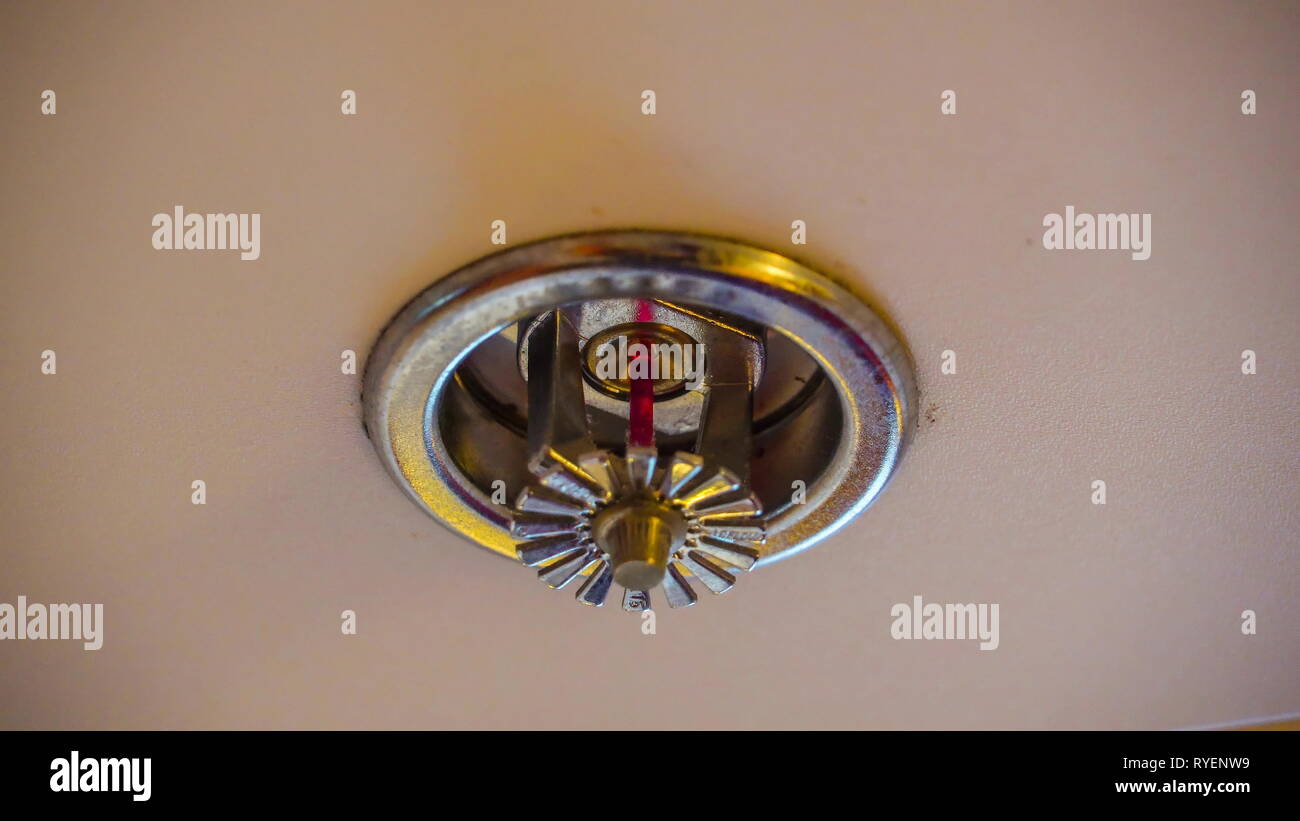 Fire sprinkler inside hi-res stock photography and images - Alamy