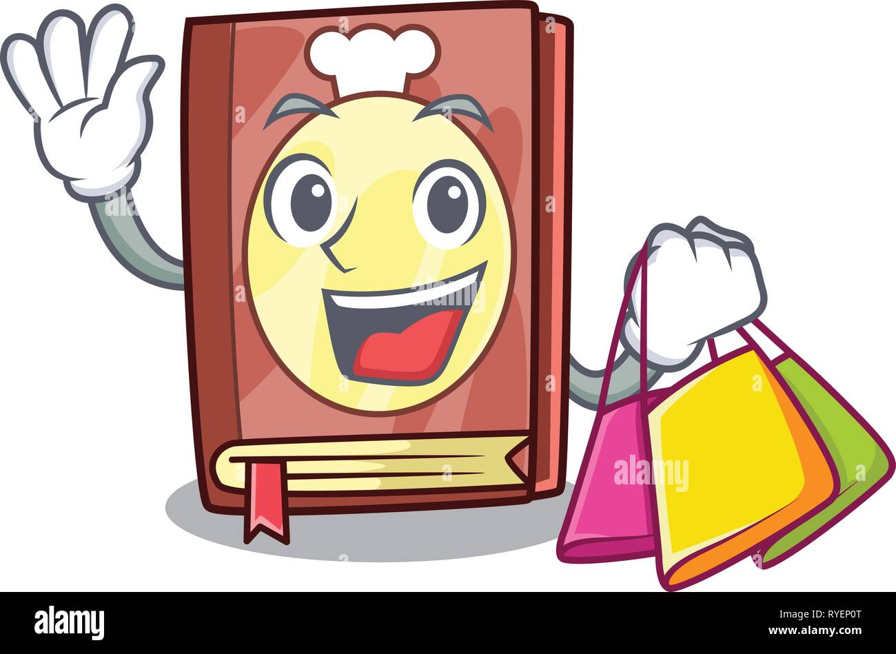 Shopping recipe book isolated in the cartoon Stock Vector Image & Art ...