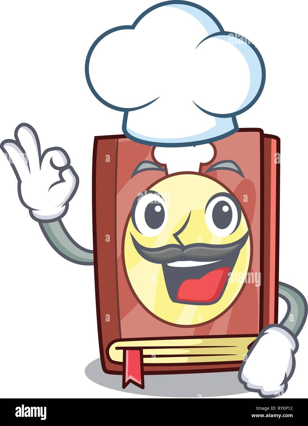 Chef recipe book isolated in the cartoon Stock Vector Image & Art - Alamy